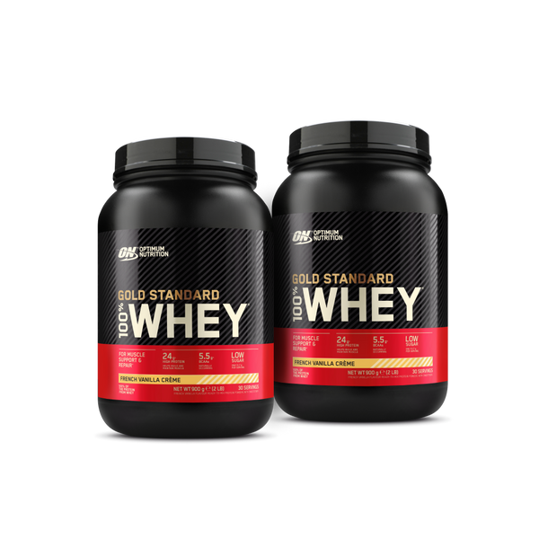 2x Gold Standard 100% Whey Protein Powder (900g)