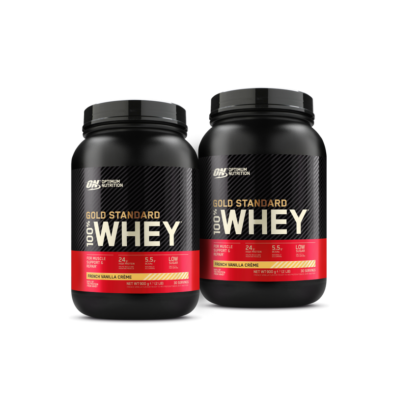 2x Gold Standard 100% Whey Protein Powder (900g)